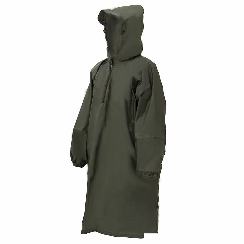 Накидка от дождя манарага Пончо V2 с молнией (хаки)