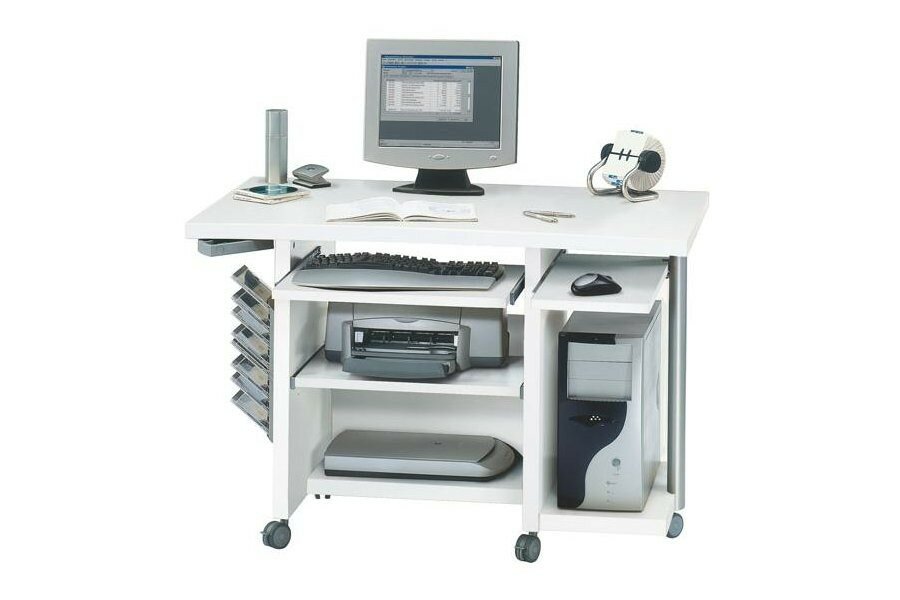 Компьютерный стол 14 Белый 101 118x70x80 см, белый Дом мебели для вас