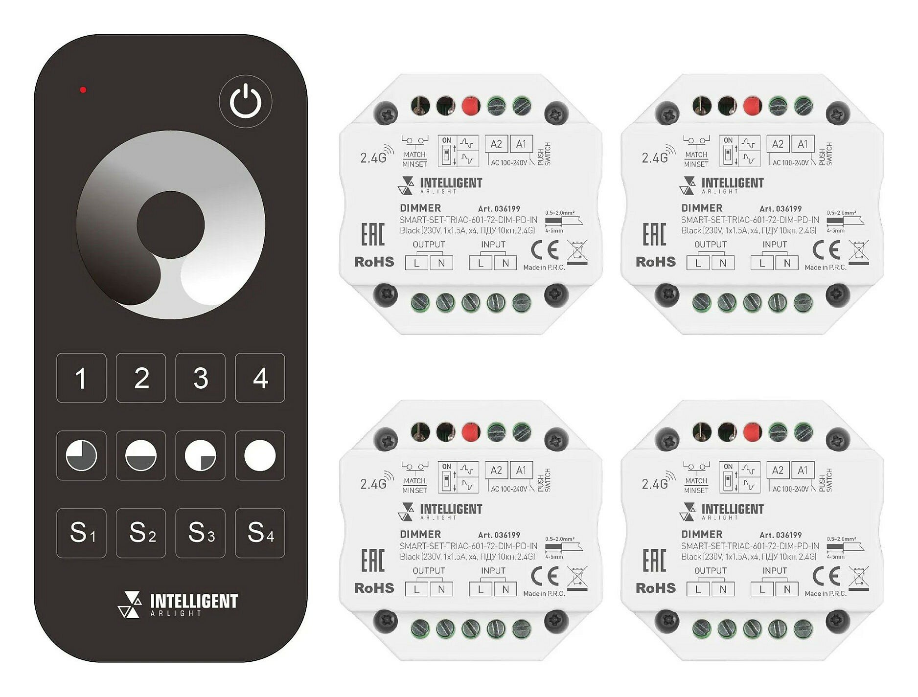 Контроллер-диммер с пультом ДУ Arlight TRIAC 036199