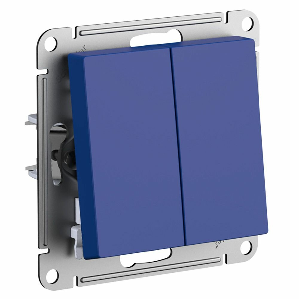 Выключатель проходной 2-кл. (Аквамарин), Systeme Electric AtlasDesign