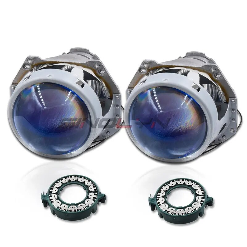 Sinolyn 3,0-дюймовые синие биксеноновые линзы D2S D1S D3S D4S HID для Hella 3R G5, линзы для фар, проектора, автомобильные аксессуары, тюнинг Without Devil