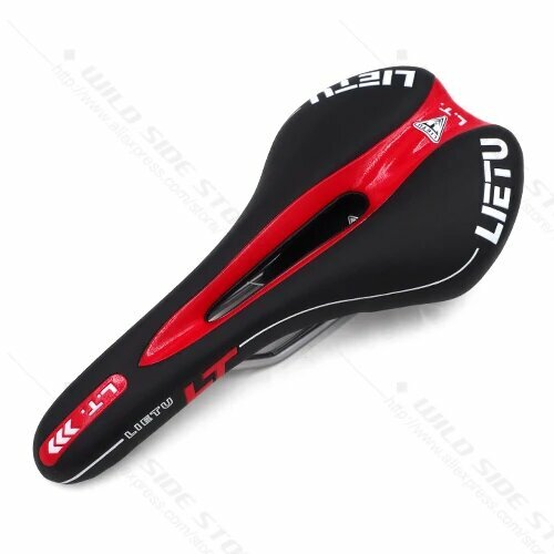 Wildside Велосипедное седло чёрное Черный, black red