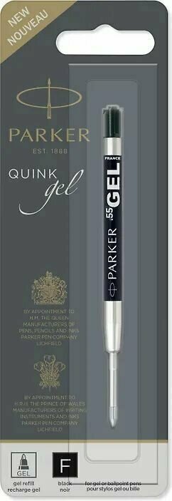 Сменный стержень для гелевых чернил Parker, черный, тонкий наконечник, 1 шт (Из Финляндии)