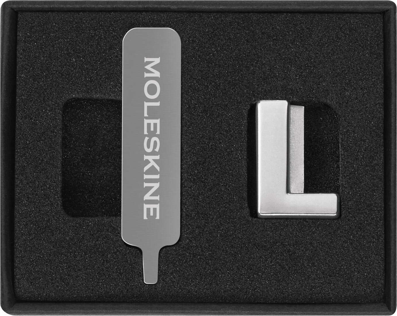 Шильдик-символ Moleskine Symbols PINS SILVER буква L серебристый