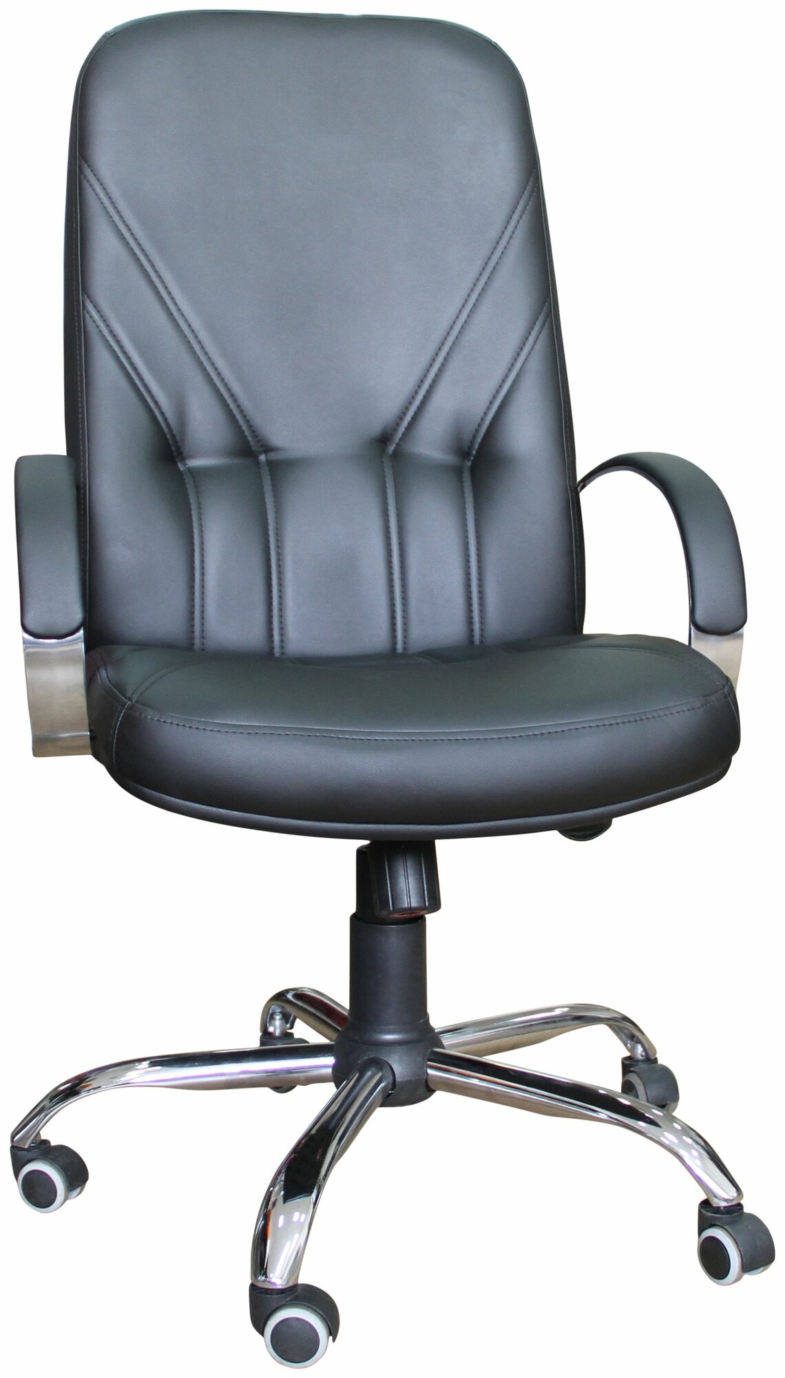 Менеджер хром натуральная кожа мадрас черная