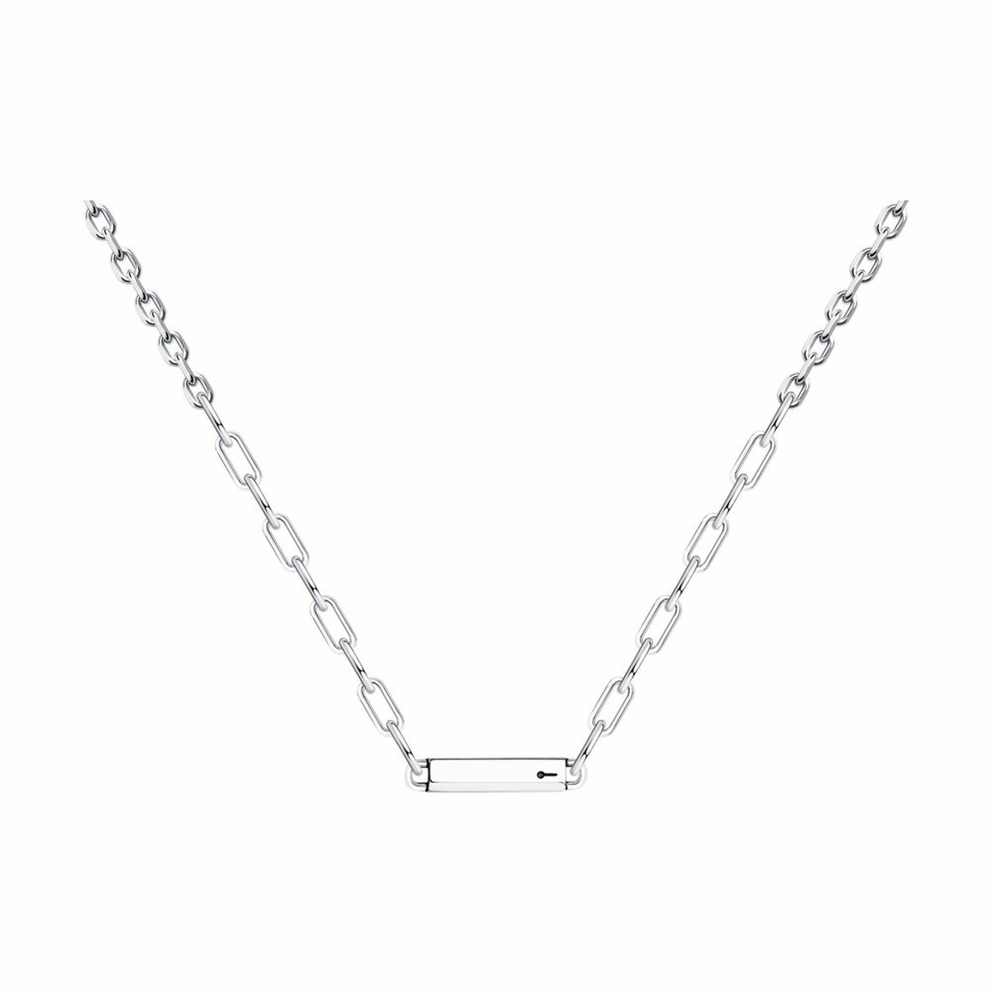 Колье, серебро, 925 проба, родирование