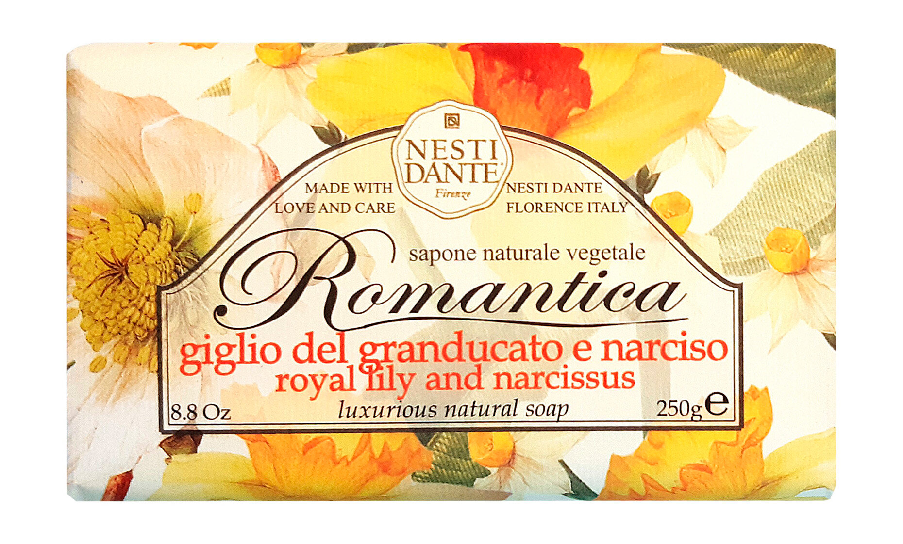 NESTI DANTE Romantica Мыло Королевская лилия и Нарцисс, 250 г