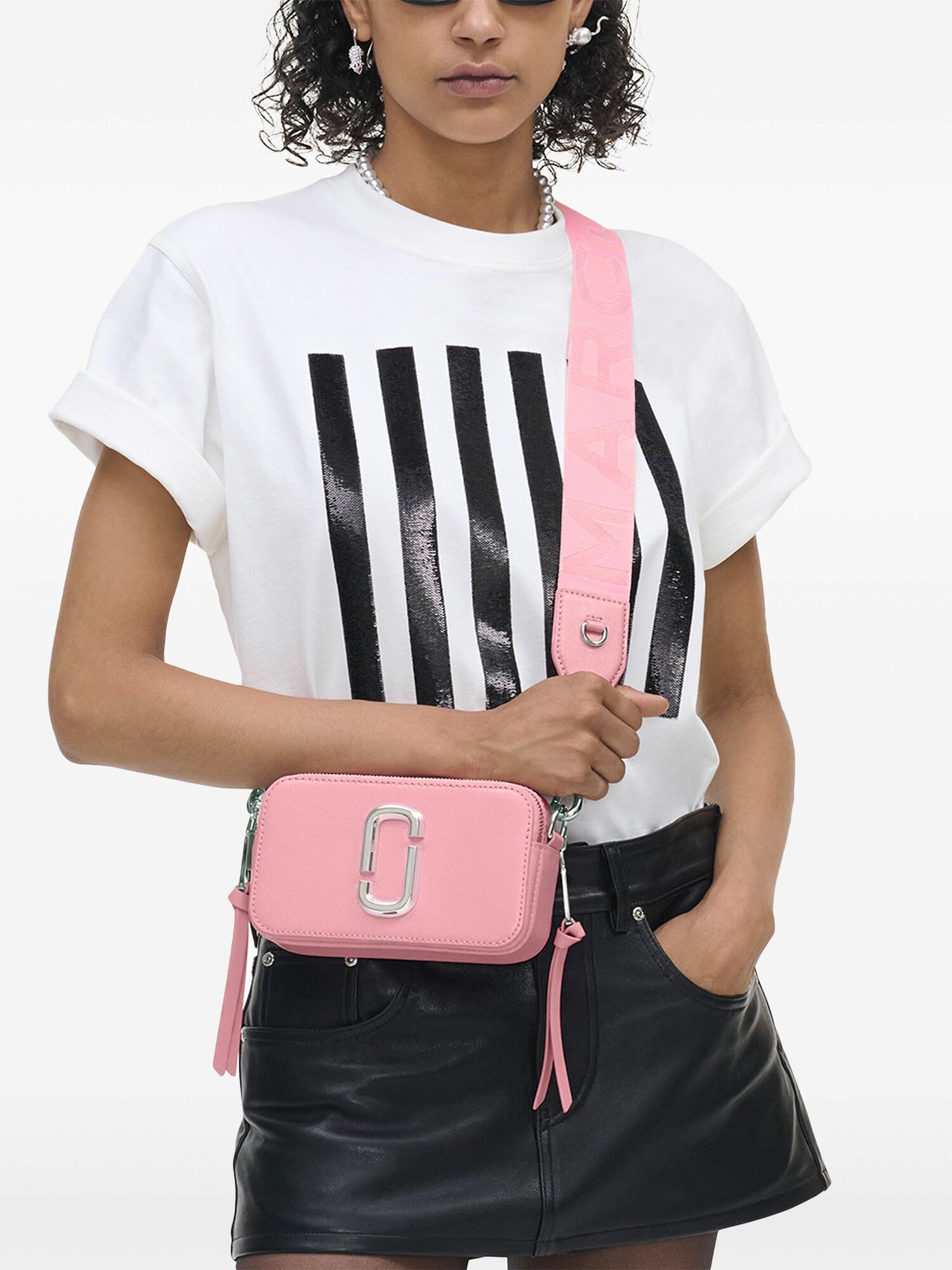 Сумка MARC JACOBS The Snapshot, розовый — фото 1