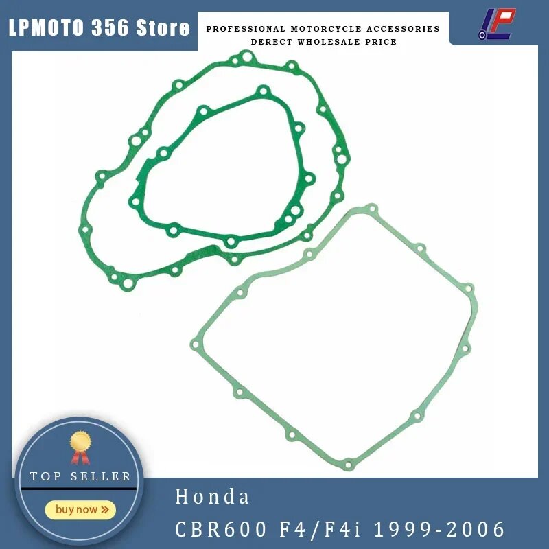 Картер двигателя мотоцикла, комплект прокладок крышки масляного поддона сцепления для Honda CBR600F4 CBR600F4i 1999-2006 CBR 600 F4 F4i