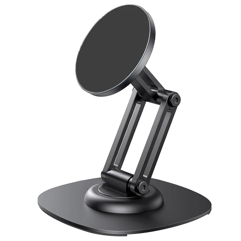 Магнитная подставка для телефона Tenmtoo для стола 360° ° Вращающийся складной алюминиевый держатель MagSafe, совместимый с iPhone 15, 14, 13, 12 Pro Max