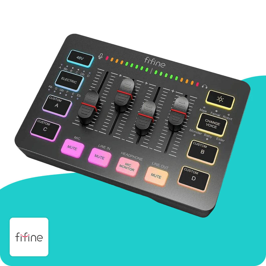 Микшер Игровой FIFINE SC3 Black