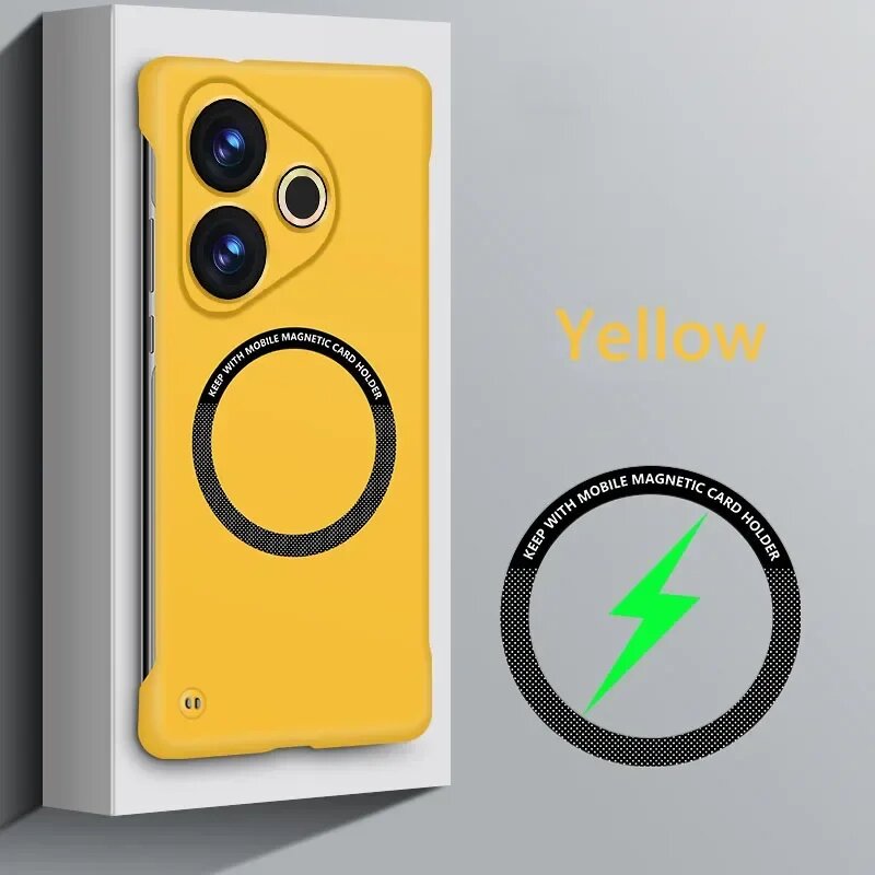 Желтый чехол Realme GT 6 Magsafe