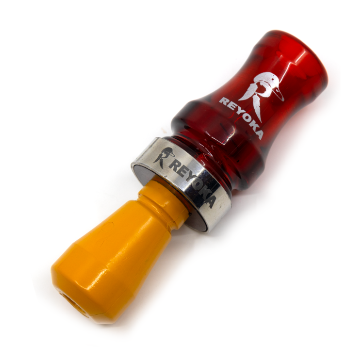 Манок духовой на утку крякву Reyoka Ordek Bir 1 лепесток Красный / Оранжевый