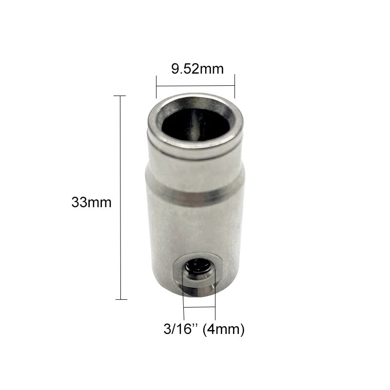 Быстроразъёмная муфта 3/8", металлическая End cap 1 hole