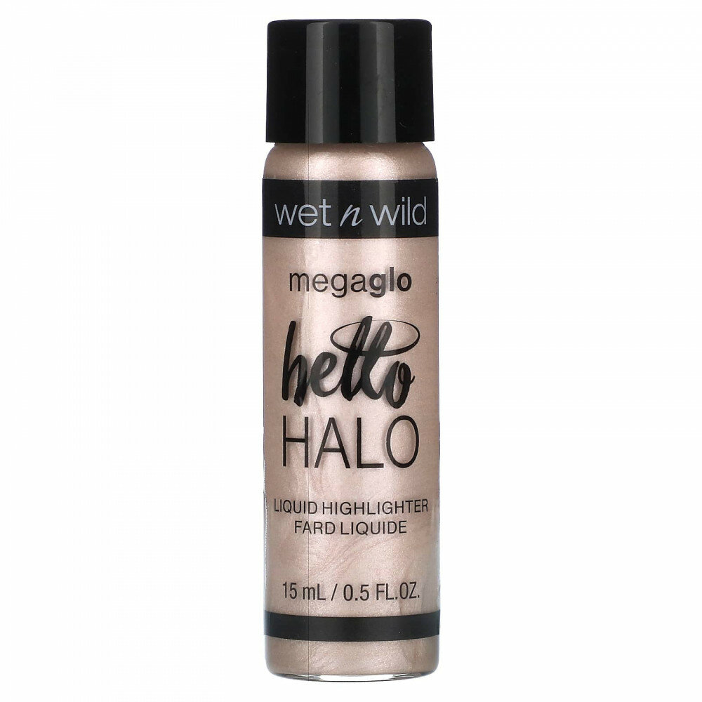 Wet n wild, MegaGlo, Hello Halo, жидкий хайлайтер, оттенок 304A Halo, Goodbye, 15 мл (0,5 жидк. унции)
