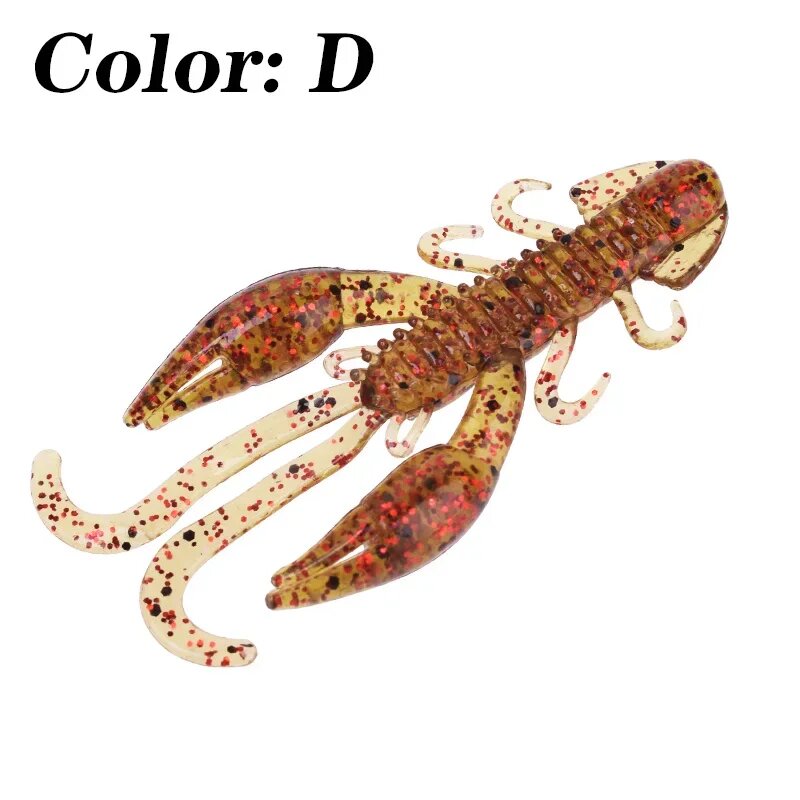 Наживка WDAIREN 10 шт, мягкая приманка для личинки раков, 5 см 7cm 5.5g, D