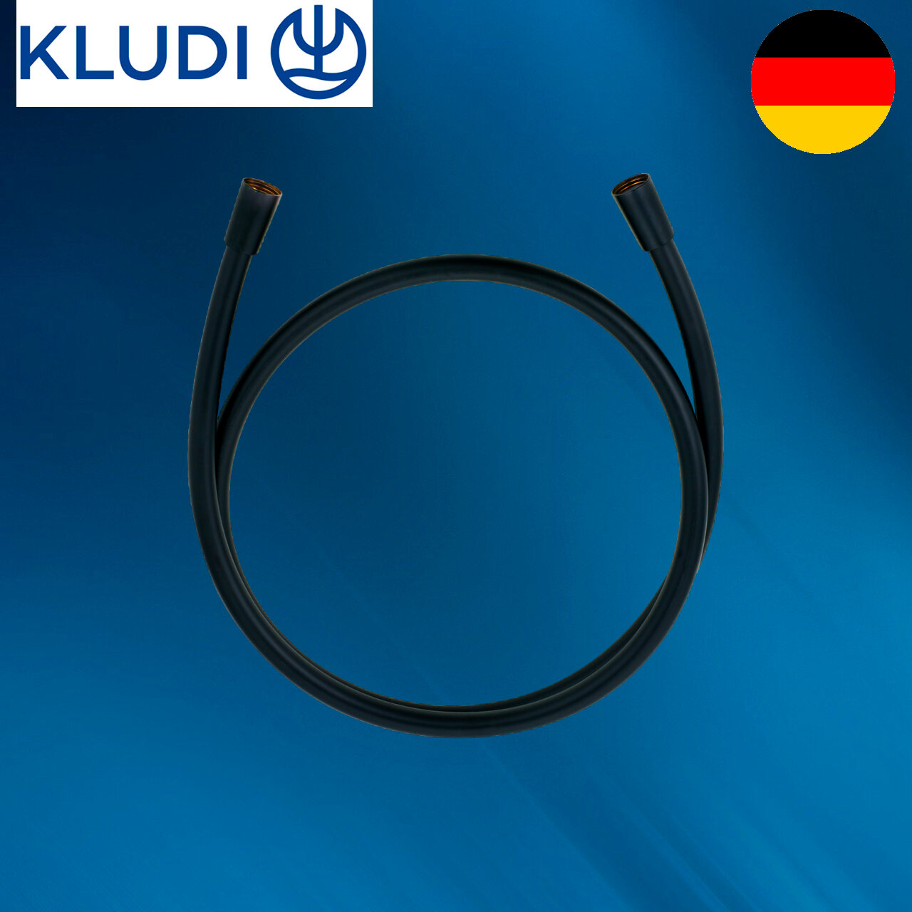 6107239-00 KLUDI Suparaflex шланг 1.6 м, цвет черный матовый