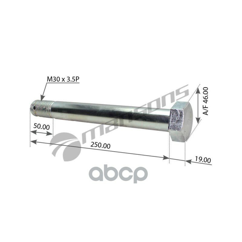 Болт SCANIA крепления полурессоры (M30x248) MANSONS Mansons арт. 800006