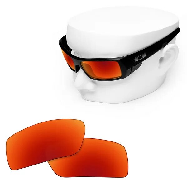 Поляризованные линзы OOWLIT для Oakley Gascan Fire Red Mirror, Оранжевый