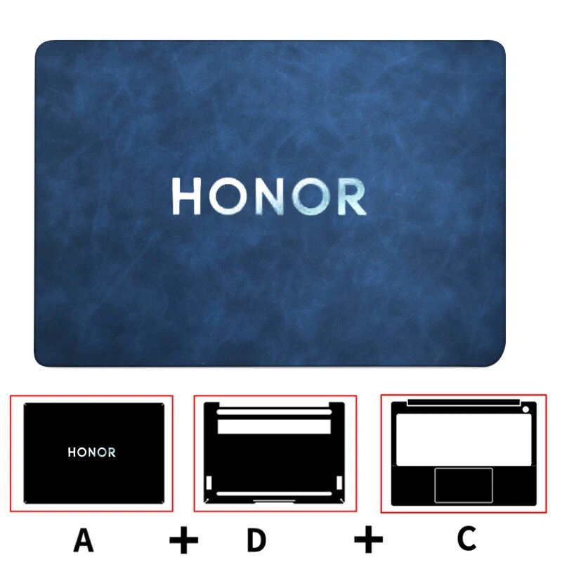 Кожаный чехол для ноутбука Honor MagicBook X14 Pro MagicBook X16 2024, Dark blue ACD