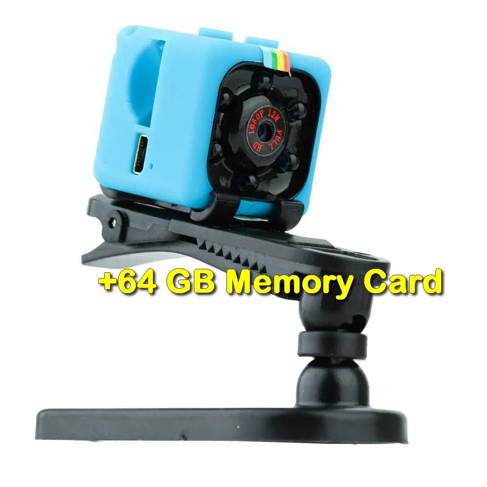 Mini Camera видеонаблюдения SQ 11 mini dv HD Синяя 64GB