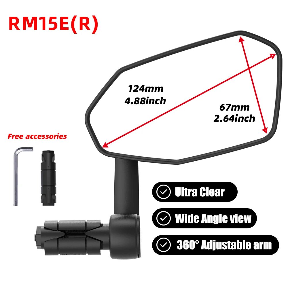 EasyDo RM15E велосипедное зеркало Черный, RM15E Right