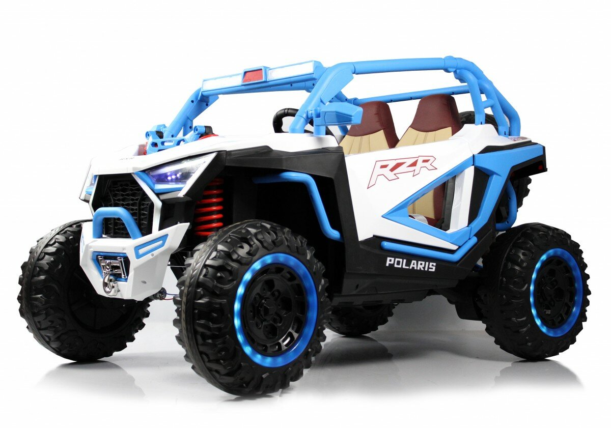 Детский электромобиль багги E001EE бело-синий