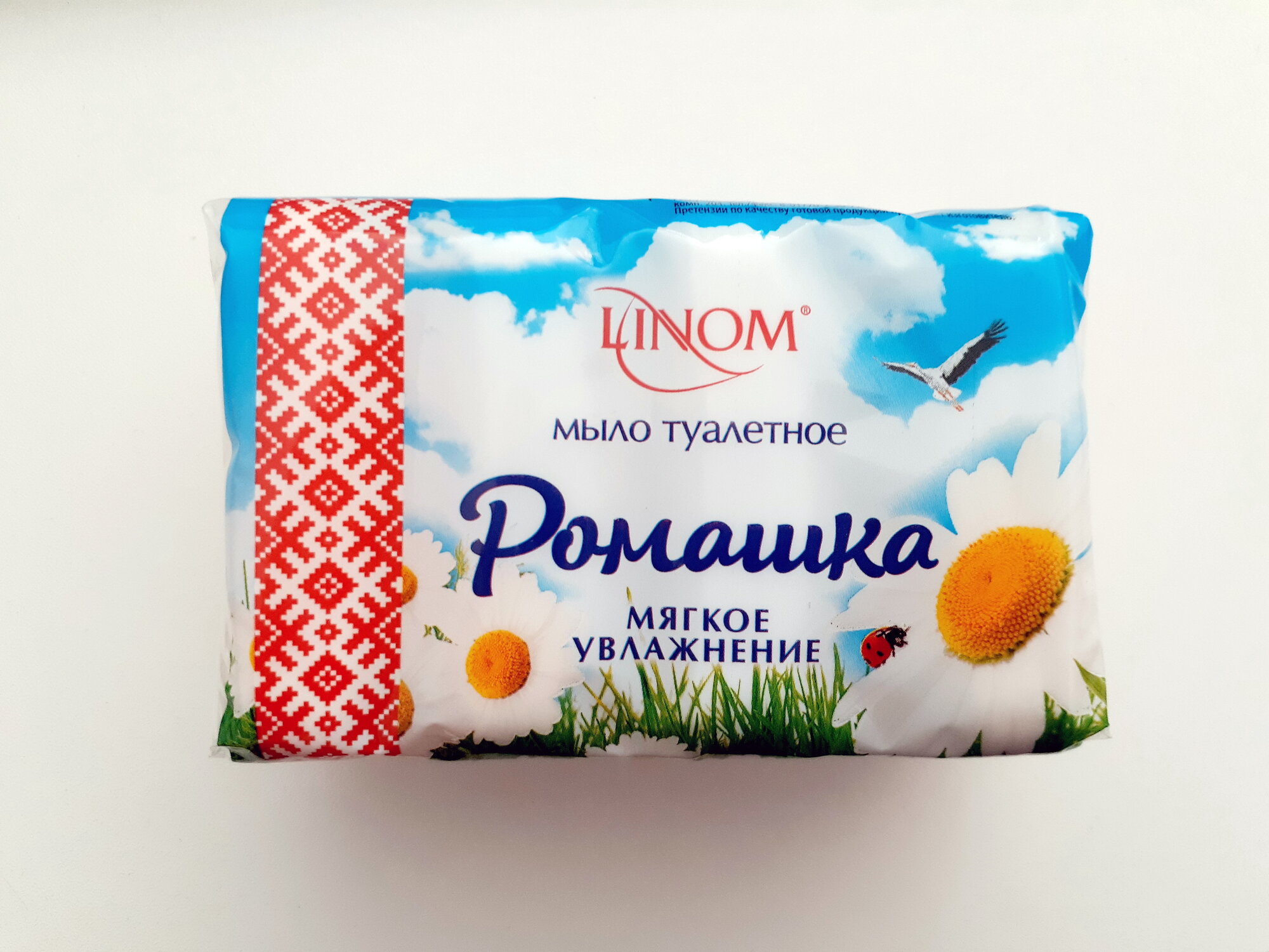 LINOM Крем-мыло туалетное натуральное 4*75г Ромашка