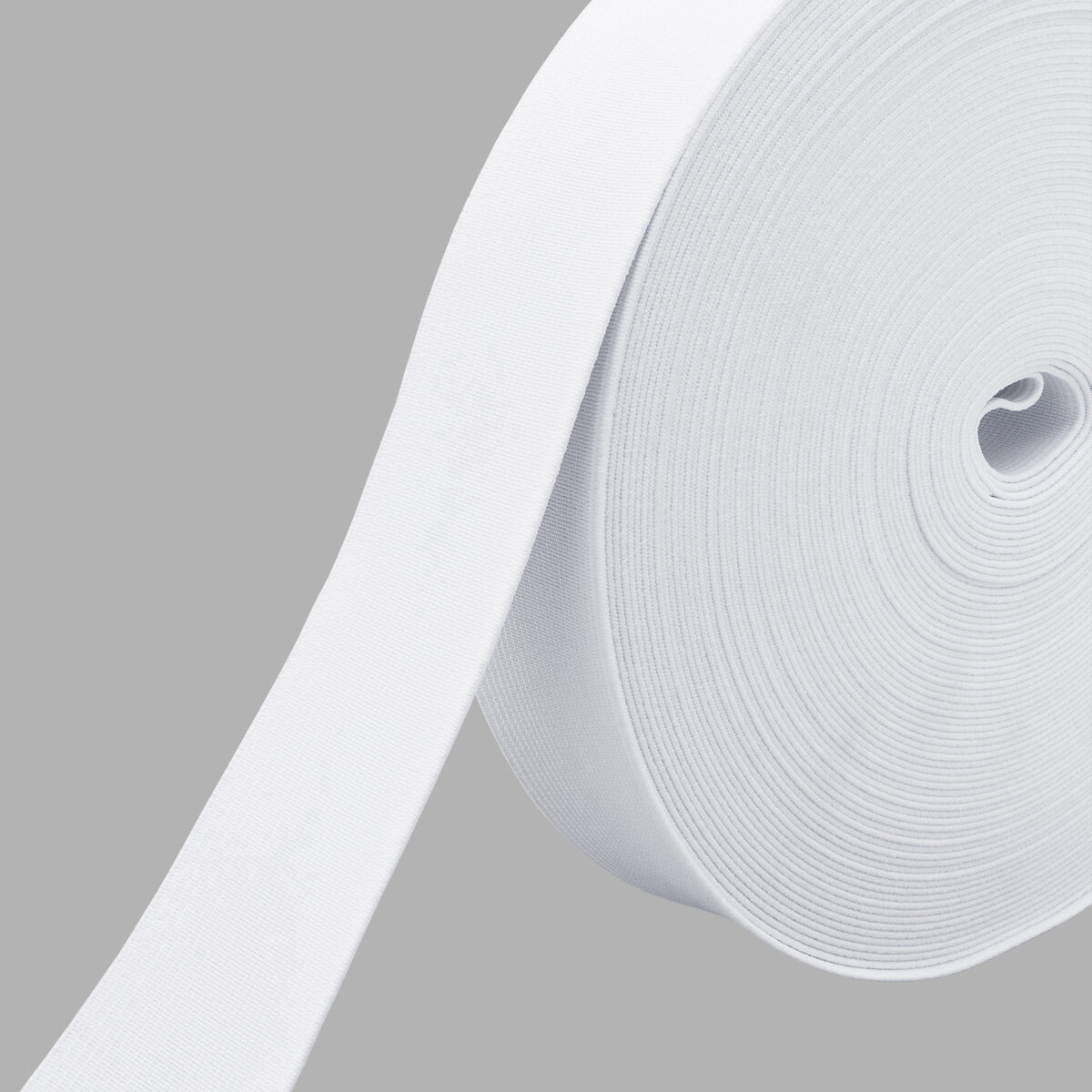 Резинка башмачная вязаная Протос, 07-3046, 40 мм*25 м, цвет белый