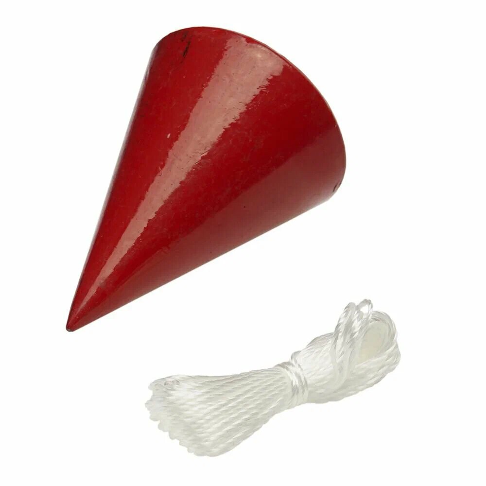 Красный отвес HEADMAN 684-017, конусный, металлический, 200 гр