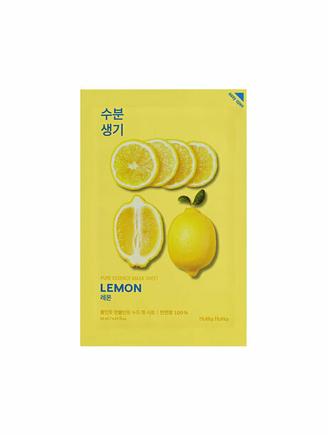 HOLIKA HOLIKA Маска тканевая для лица Pure Essence Mask Sheet Lemon, 20 мл