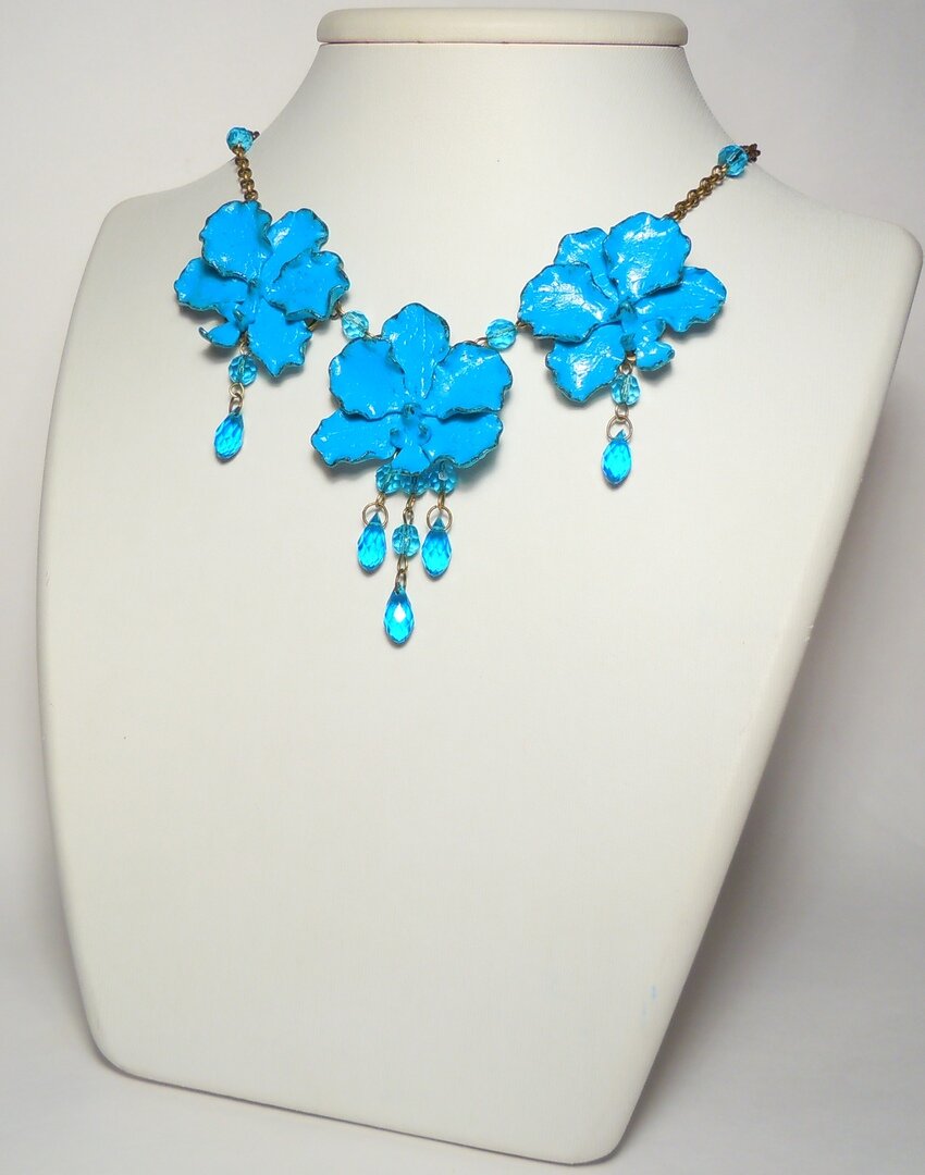 Колье, бисер, стекло