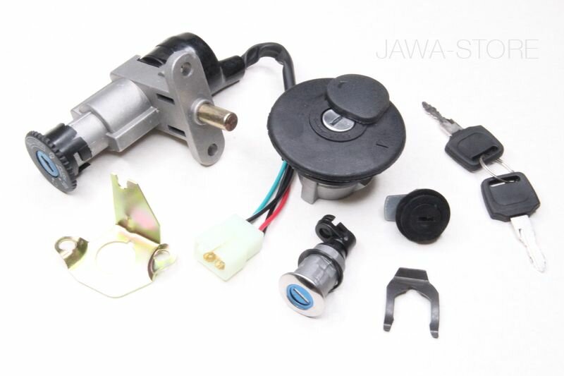 Комплект замков для китайского скутера (стелс 2) 4-х проводной