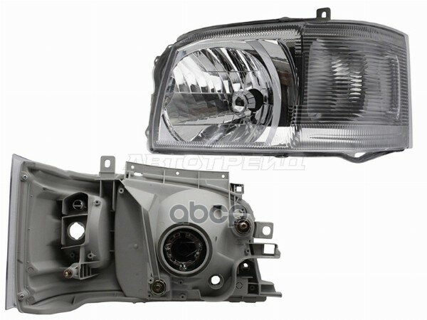 Фара Toyota Hiace 04-10 (Слева/ Галоген/ Ручная регулировка) Sat арт. ST-212-11H1L