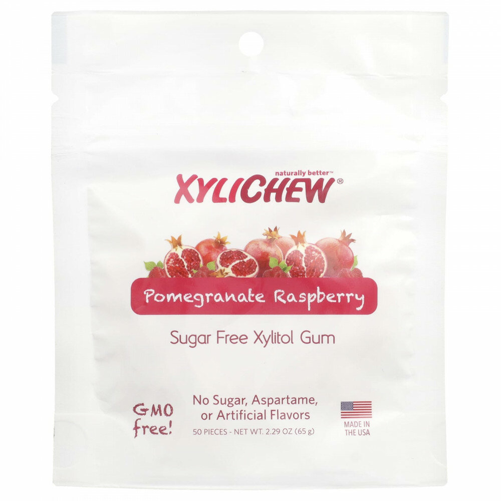 XyliDENT, Xylichew®, гранат и малина, 50 шт, 65 г (2,29 унции)