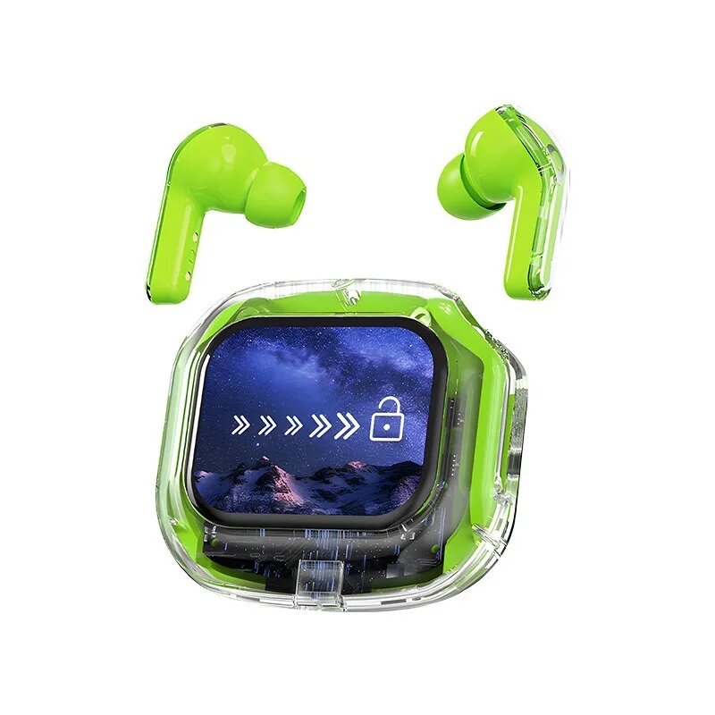 JYL Air Max Wireless Bluetooth Earphone Sport Outdoor Stereo Bass TWS Earbuds Touch Screen Color Screen in-ear Headphones