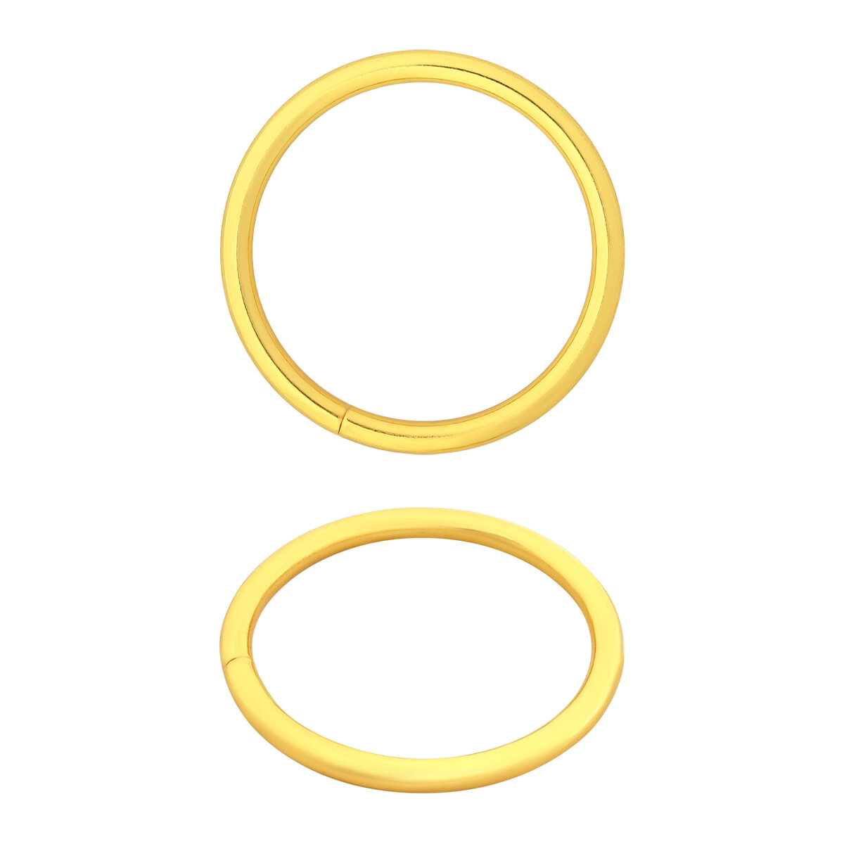 Кольцо соединительное разъемное для сумок, 40*4 мм, яркое золото, Айрис (металл), 100 шт