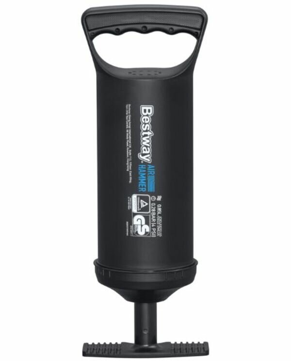 Насос ручной Air Hammer, 36 см для велосипедов/мячей, универсальный, с переходниками, компактный