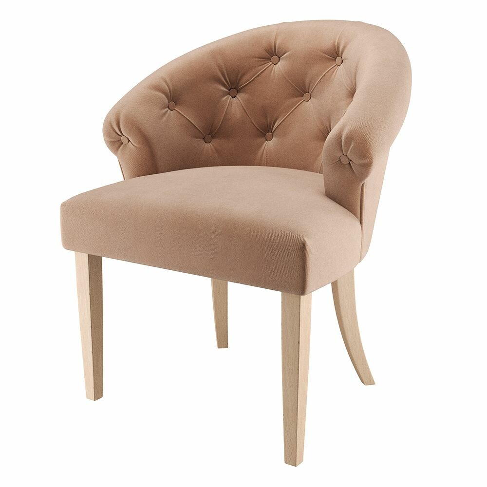 Стул-кресло мягкий ADINA, тон натуральное дерево миндальный MUCHIO 11