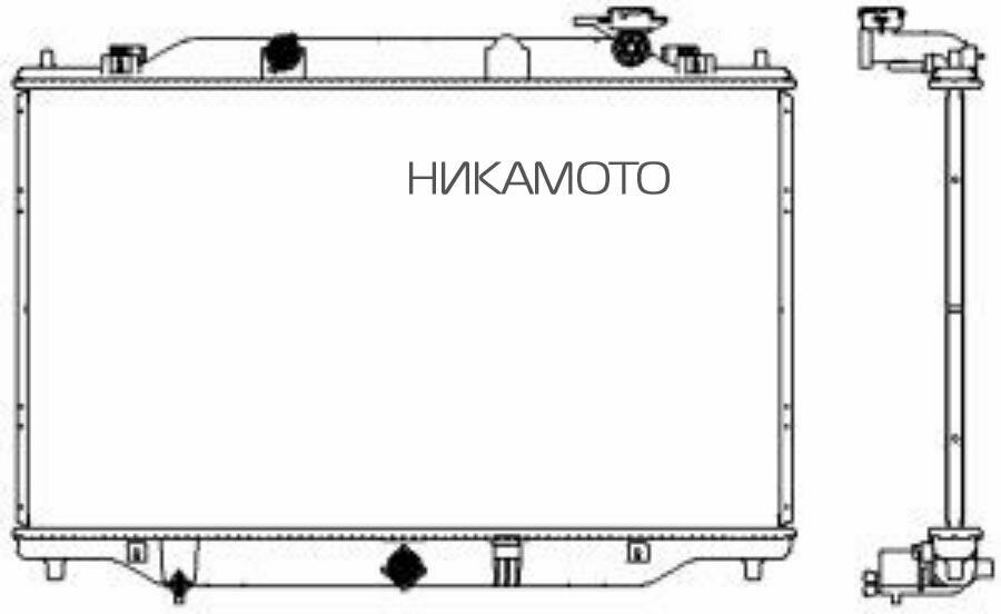 SAKURA 33018508 Радиатор сист. охл. Sakura 3301-8508