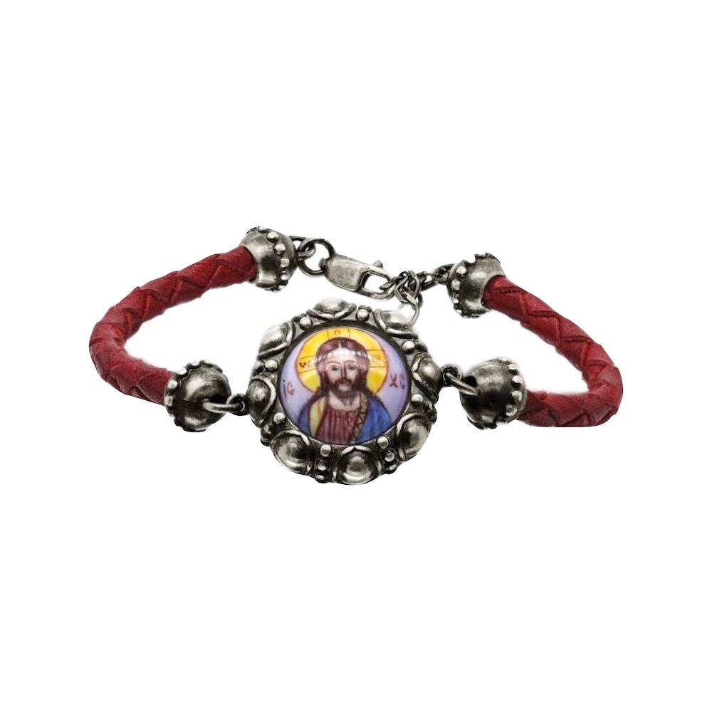 Браслет, серебро, 925 проба, чернение, кожа