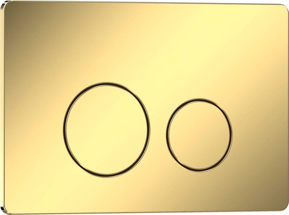 Кнопка смыва Iberica Blanca Inox-O IB. B081.006.002 для инсталляции, золотой