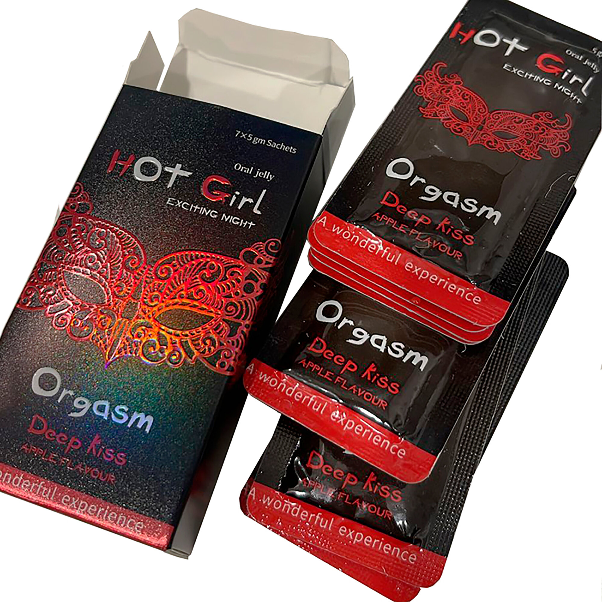 Горячая девушка HOT GIRL, пищевой продукт для женщин, 7 саше, быстрое действие, 5мг