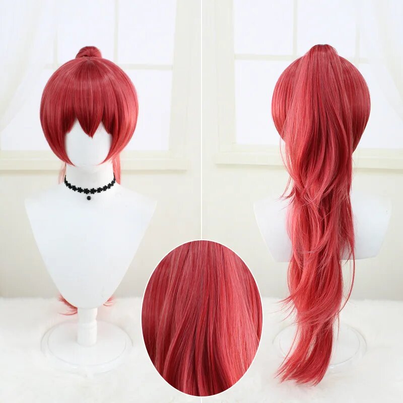 Косплей костюм Sakura Kyoko красный полиэстер XXXL, WIG ONLY