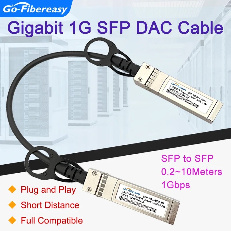 Go-Fibereasy SFP-1G-DAC20CM медный кабель SFP-SFP 1 ГБ 1Meter 30AWG