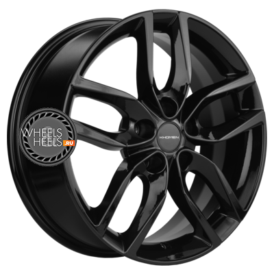 Диск автомобильный литой Khomen Wheels KHW1708 (Elantra/Ceed/i30) 17x6.5 5x114.3 et46 dia67.1 Black