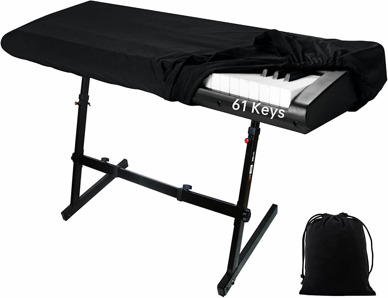 Бархатная универсальная накидка (широкая) для синтезаторов с 61 клавишей