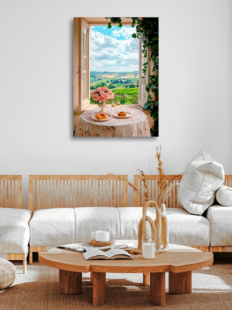 Картина на холсте LOFTime 50Х70 Окно с видом на Прованс 2 К-1487-5070