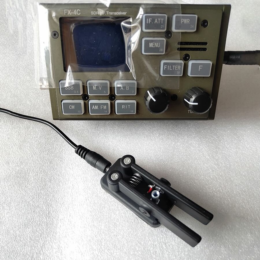 Новая автоматическая радиостанция с двойной ручкой для коротковолновой радиосвязи, cw, азбука морзе, с магнитным основанием, черного цвета