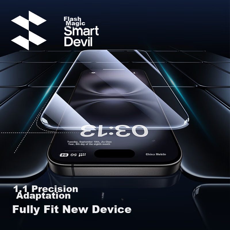 SmartDevil IPhone 16 Plus Screen Protector, High-Definition Tempered Glass Film for IPhone 16 Plus, Full Transparency, No Black Edges, Anti-Fingerprint, Shatterproof, Non-Full Screen